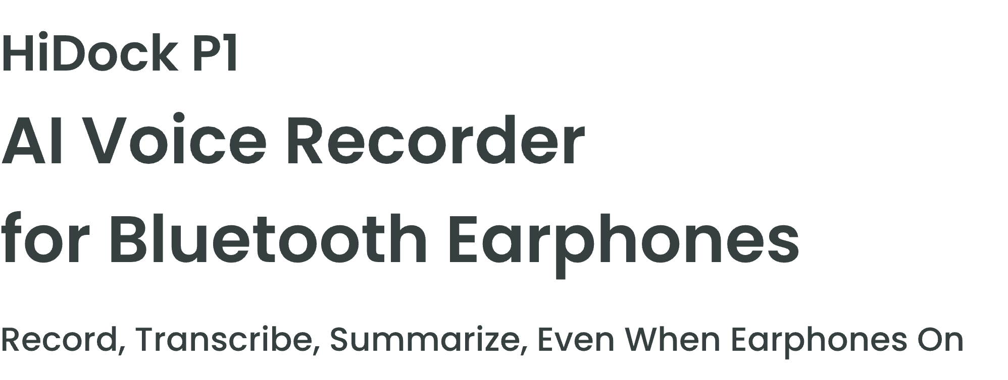 HiDock P1: AI Voice Recorder for Meeting Anywhere